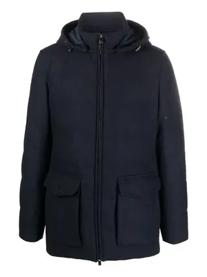 Corneliani Cashmere Padded Jacket - Blue