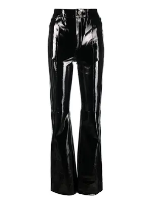GESTUZ High-waisted Trousers - Black