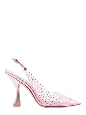 STUART WEITZMAN Crystal-embellished Pumps - Pink