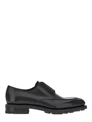 FERRAGAMO Leather Derby Shoes - Black