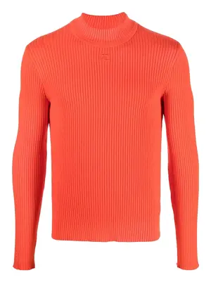 COURREGES Ribbed Knit Jumper - Red