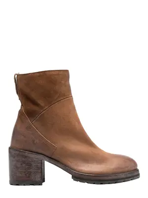 Moma 70mm Leather Ankle Boots - Brown