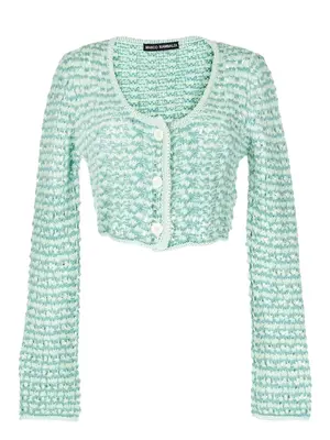 MARCO RAMBALDI Chunky-knit Cardigan - Green