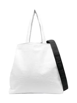 Philipp Plein Embossed Monogram Tote Bag - White
