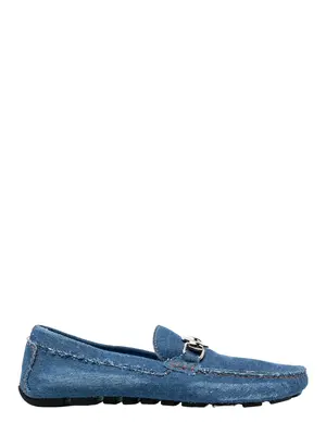 Philipp Plein Denim Slip-on Moccasins - Blue