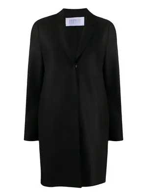 Harris Wharf London Single Breasted Coat - Black