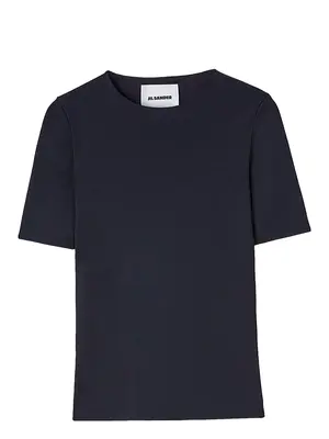 JIL SANDER Crew Neck Short-sleeved T-shirt - Blue