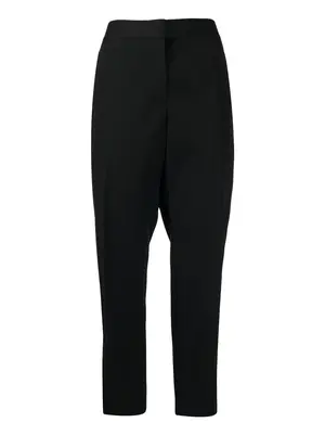 JIL SANDER Cropped Tailored Trousers - Black