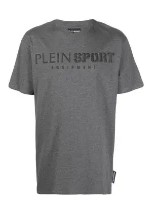 PLEIN SPORT Logo-print Short-sleeve T-shirt - Grey