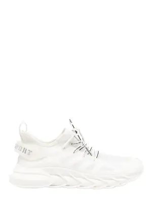 PLEIN SPORT Logo Lace-up Sneakers - White