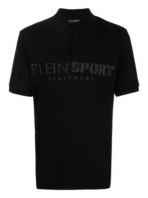 PLEIN SPORT Short Sleeve Polo Shirt - Black