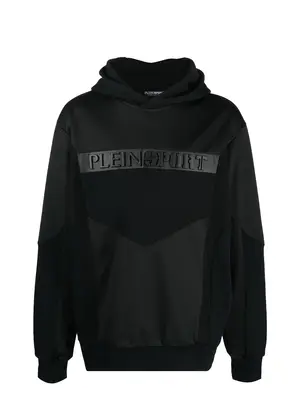 PLEIN SPORT Logo-embossed Hoodie - Black