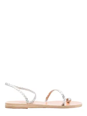 ANCIENT GREEK SANDALS Braided Sandals - Silver