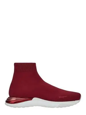 FERRAGAMO Logo-print Slip-on Sneakers - Red