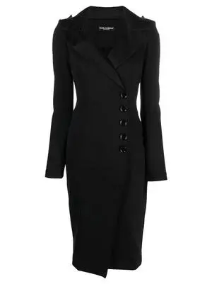 Dolce & Gabbana Tailored Long-sleeve Dress - Black