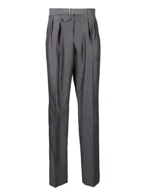 MAISON MARGIELA Belted Tapered Trousers - Grey