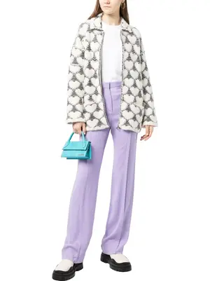 MARCO RAMBALDI Heart-print Knit Cardigan - White