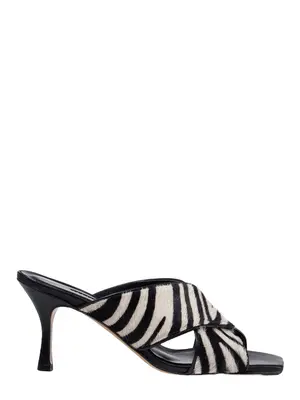 BROOKLYN BANDIT Romi Zebra Sandals - Natural