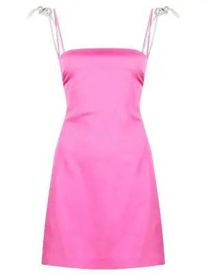 Giuseppe Di Morabito Crystal Strap Mini Dress - Pink