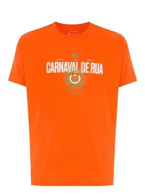 OSKLEN Carnaval Logo-print Crewneck T-shirt - Orange