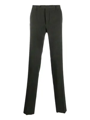 Incotex Pinstripe Chenille Trousers - Green