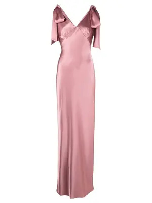 V:PM ATELIER Bow-detail Gown - Pink