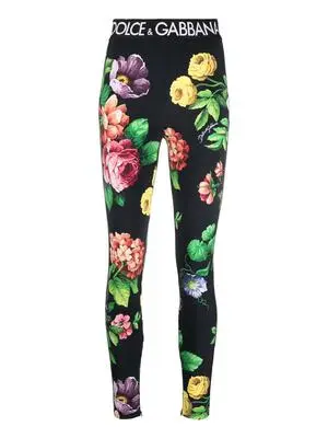 DOLCE & GABBANA Floral-print Leggings