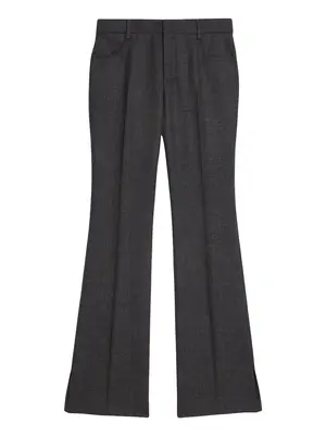 Ami Mid-rise Flared Trousers - Grey