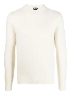 TOM FORD Crew-neck Wool Jumper - White