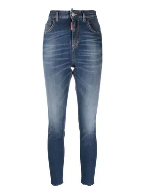 Dsquared2 Cropped Skinny Jeans - Blue