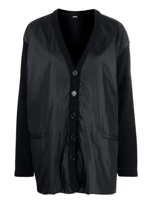 Aspesi Hybrid Button-up Cardigan - Black