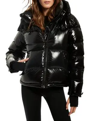 Sam. Remy Hooded Shell Down Puffer Jacket - Jet