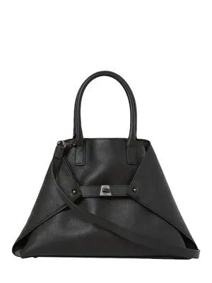Akris Ai Leather Shoulder Bag - Black