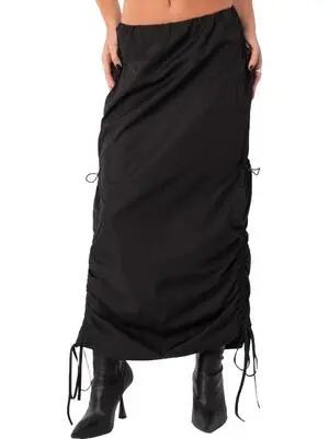 EDIKTED EDIKTED Nylon Cargo Maxi Skirt