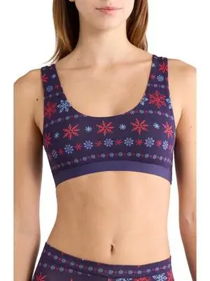 MEUNDIES Print Bralette Fair Isle Flurry