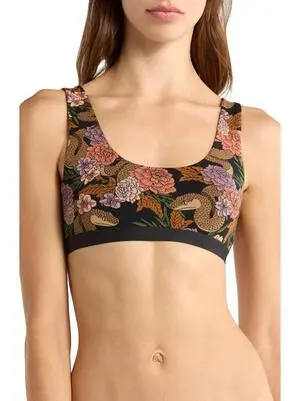 MEUNDIES Print Bralette Garden Snake