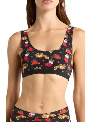MEUNDIES Print Bralette Whisker Wonderland