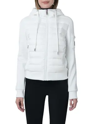 THE RECYCLED PLANET COMPANY Luna Recycled Nylon Puffer Jacket - White