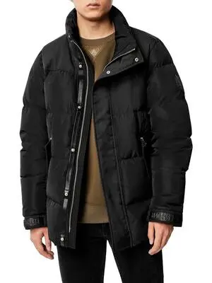 Mackage Riley Genuine Shearling Lined Down Jacket - Black