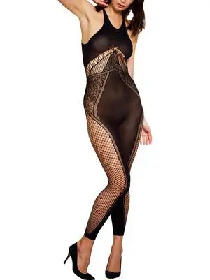 HAUTY Hauty Hosiery Cutout Halter Neck Catsuit