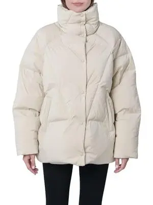 THE RECYCLED PLANET COMPANY Ella Water Resistant Recycled Down Puffer Jacket - Brown Rice