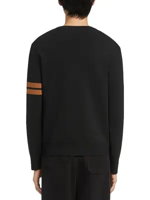 Zegna ZEGNA Signifier High Performance™ Stripe Wool Sweater Black