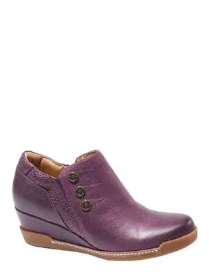 HALSA FOOTWEAR Hälsa Footwear Devina Wedge Bootie Dark Purple