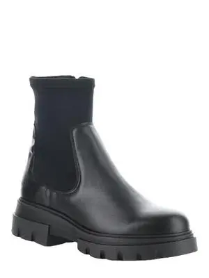 BOS. & CO. Five Waterproof Chelsea Boot - Black Feel/lycra