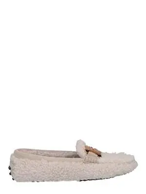 TOD'S Loafers Light Lambskin Shearling - Grey