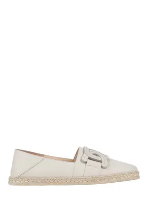 TOD'S TOD'S Leather Espadrilles Off White