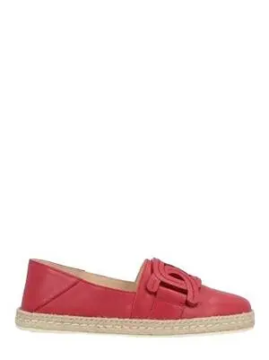 TOD'S TOD'S Leather Espadrilles Red