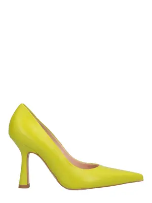LIU •JO Pumps In Soft Leather Acid Green