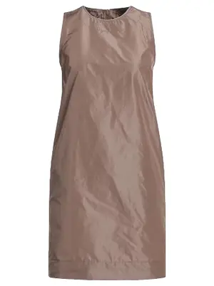 UP TO BE UP TO BE Mini Trapeze Dress Beige