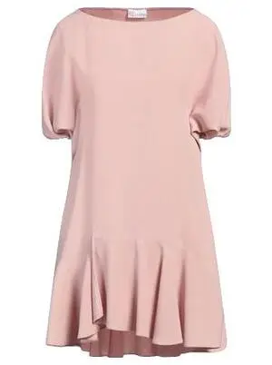 Red Valentino Mini Dress In Acetate And Viscose Pink